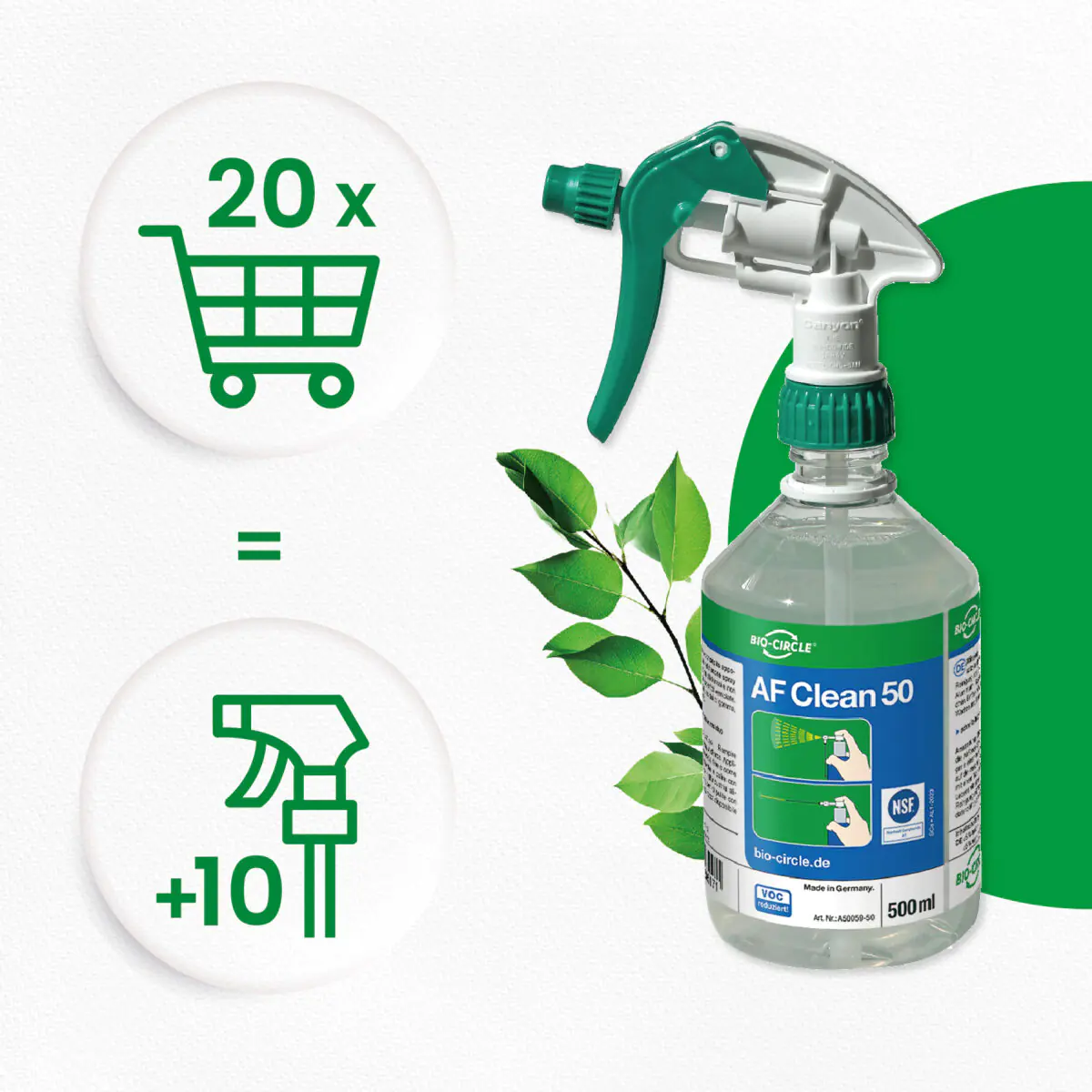 AF Clean 50 - Oberflächenreiniger für Öle, Fette und Abrieb - Bio-Circle